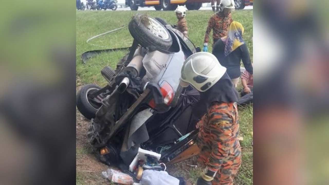 Lelaki maut kereta dinaiki bersama isteri, dua anak terlibat kemalangan | Astro Awani