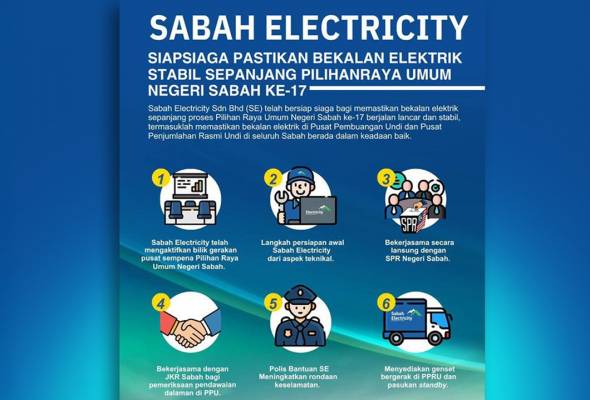 [TERKINI] Sabah Electricity siap siaga pastikan bekalan elektrik stabil ...
